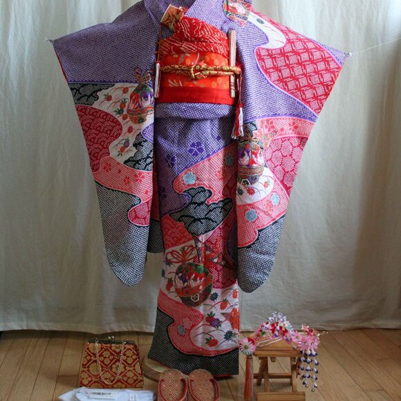 Costumes | Shichigosan Kimono Set For Girls From Japan | Poshmark